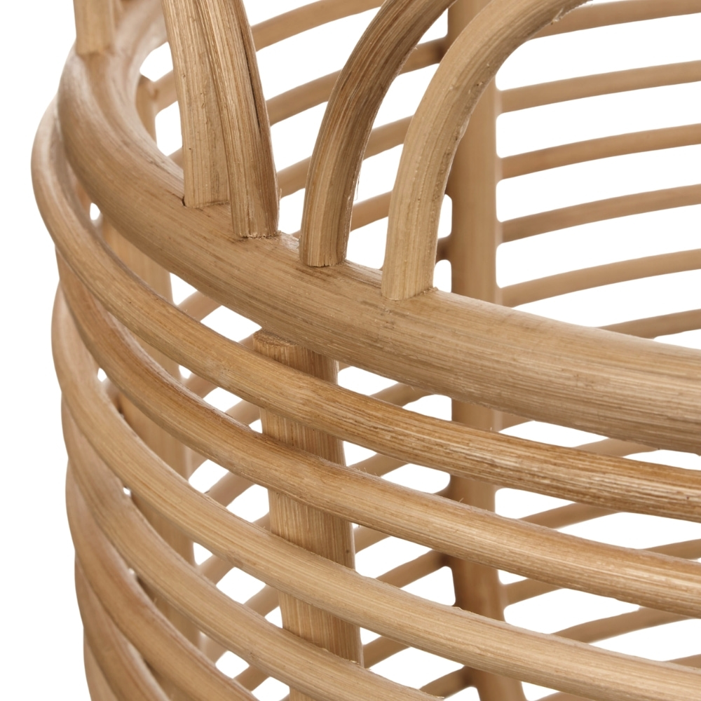 Scallop Rattan Basket (TSRTB-0029) - Thesuncraft